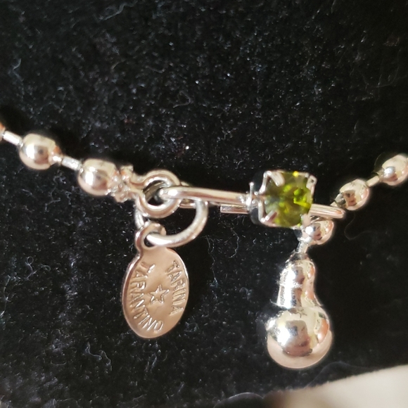 Tarina Tarantino | Jewelry | Tarina Tarantino Green Cross Necklace ...